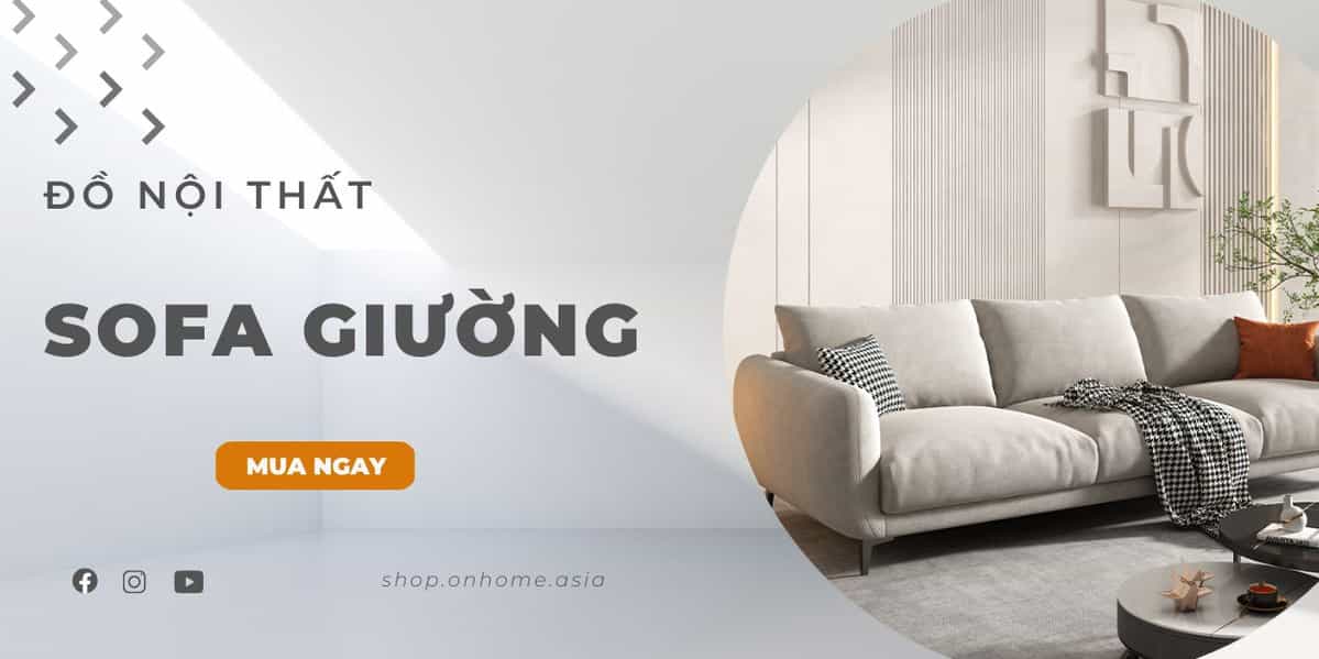 2022 Mẫu ghế sofa giường đẹp phù hợp với mọi không gian phòng khách